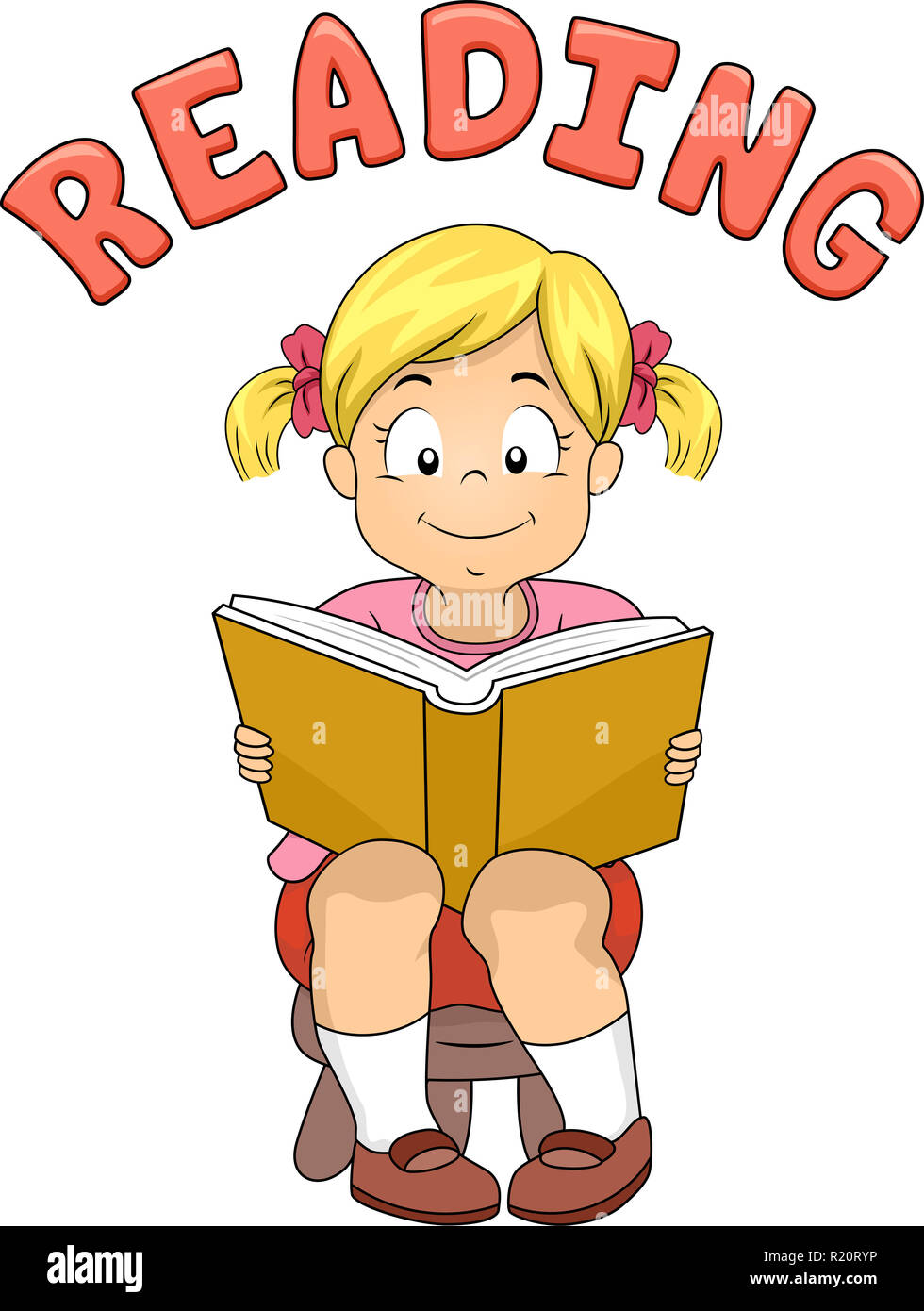 Reading In A Chair Clipart