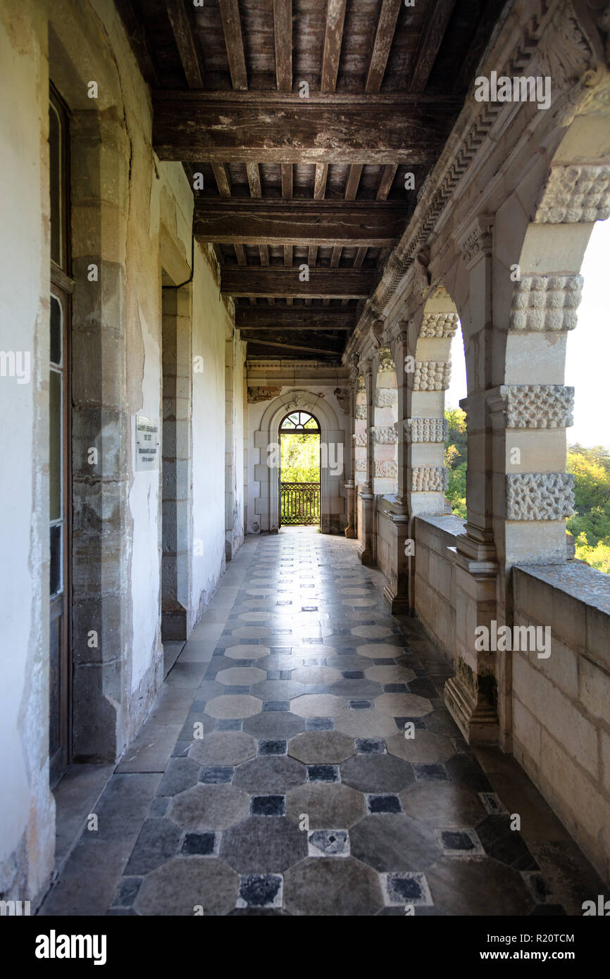 Medieval gothic corridor hi-res stock photography and images - Alamy