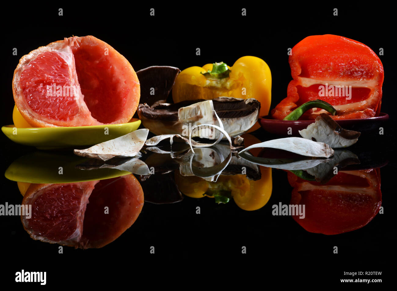 Fruit Still Life Commercial Reflection Stock Photo - Alamy