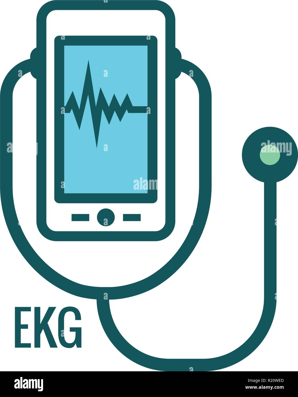 Telemedicine abstract idea - icons illustrating remote health and ...