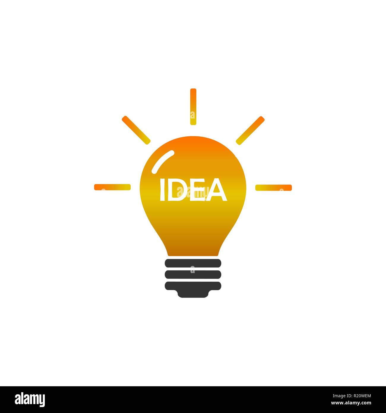 Image of light bulb idea vector vectors hi-res stock photography and ...
