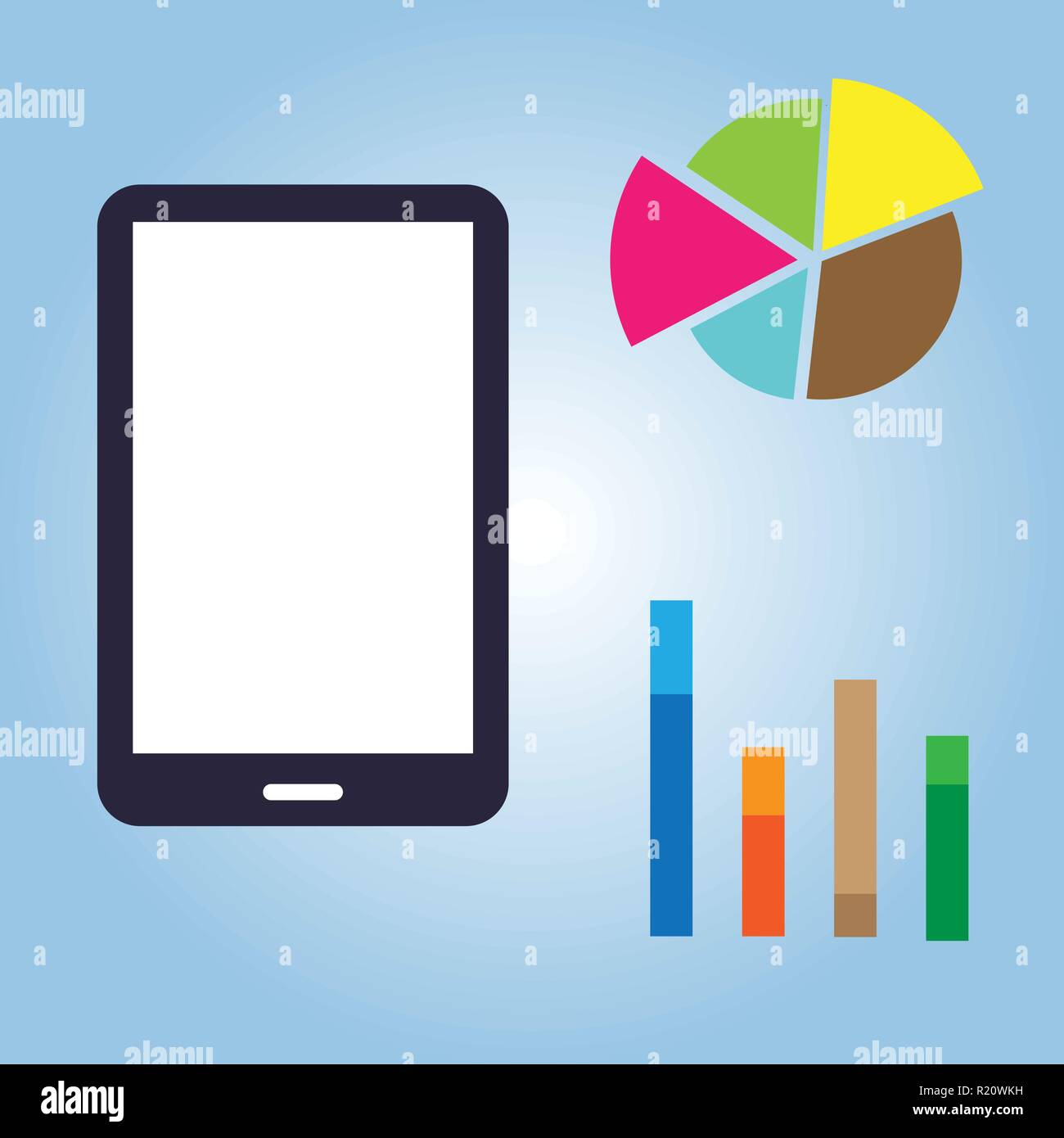 Data analysis illustration calendar graph Stock Vector Images - Alamy