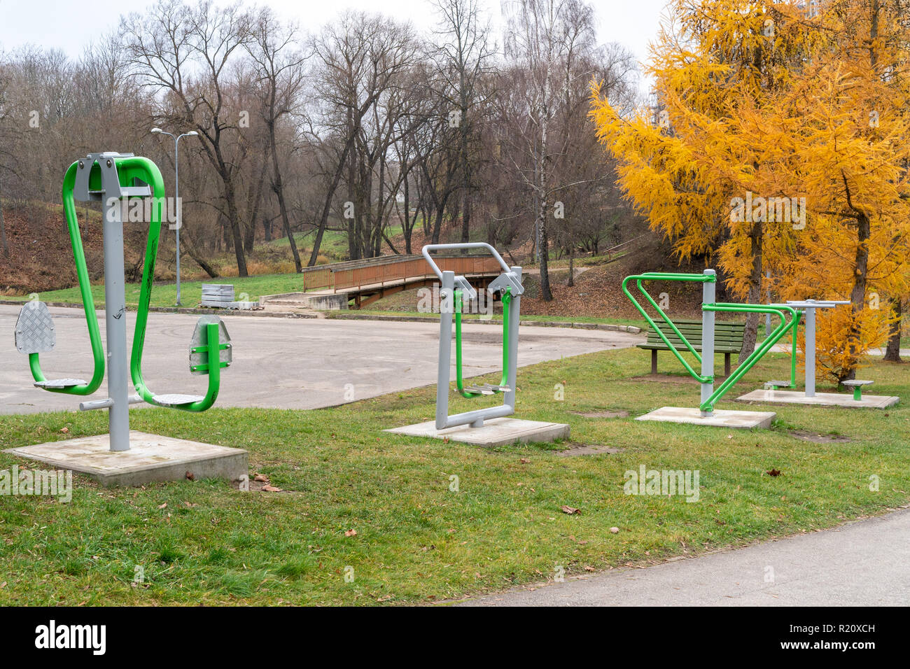 Fitness equipment for public use hi-res stock photography and images ...