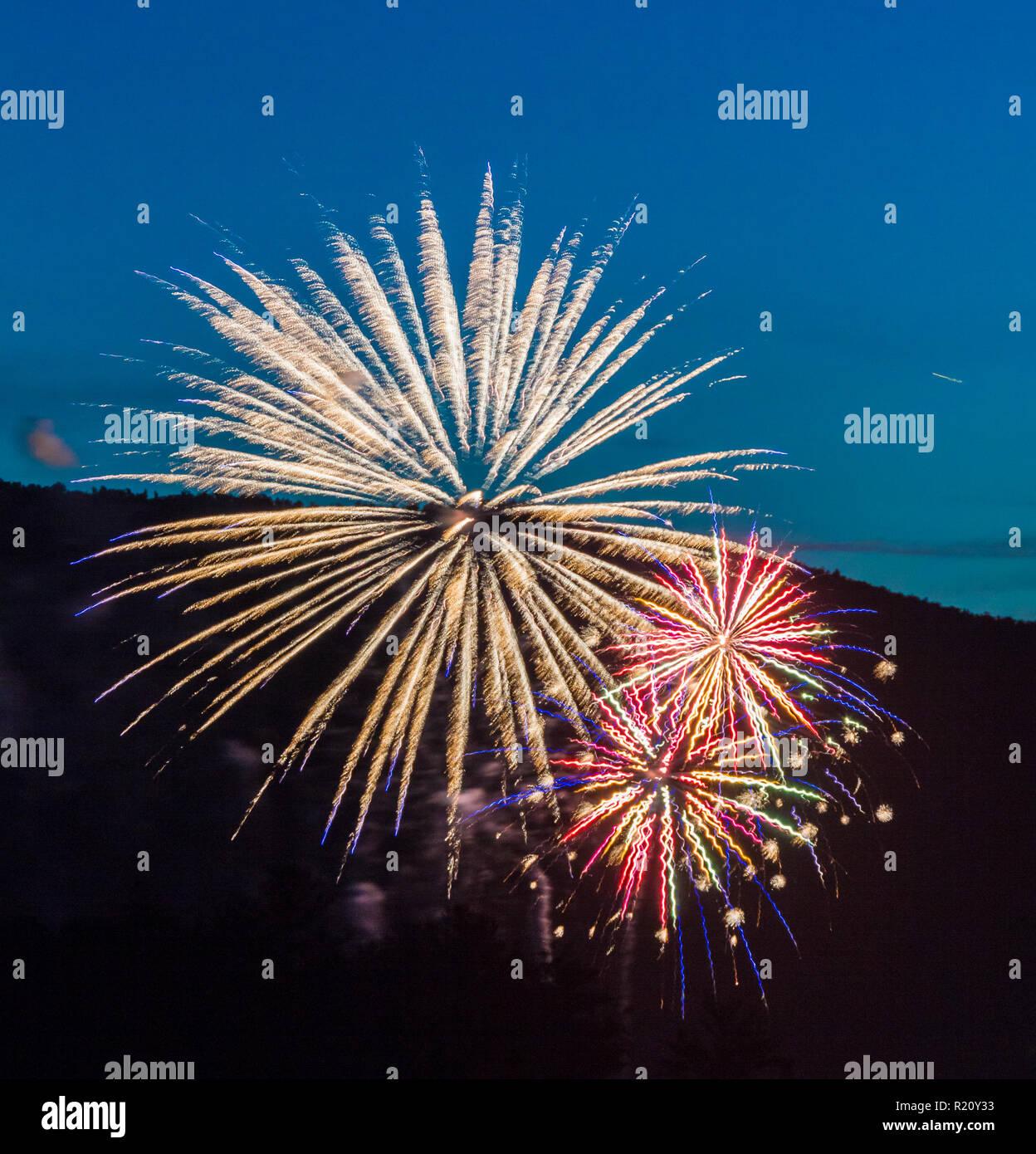 Three fireworks hi-res stock photography and images - Alamy