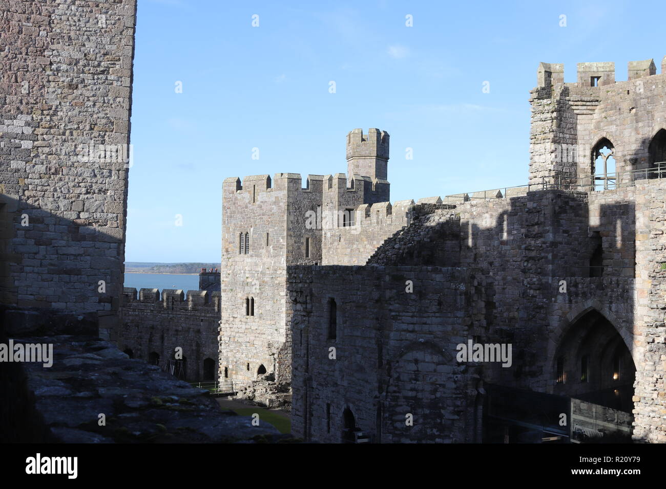 Netflix's The Crown in Caernarfon Castle Stock Photo - Alamy