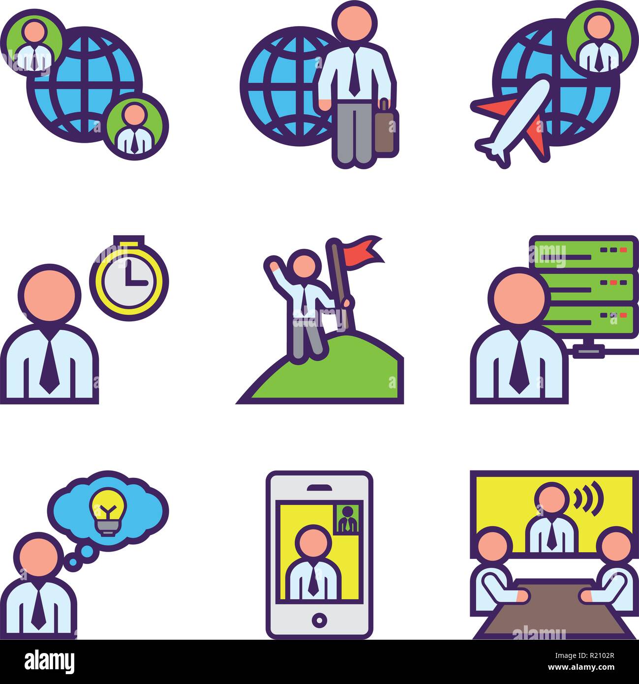 Personal goals Stock Vector Images - Alamy