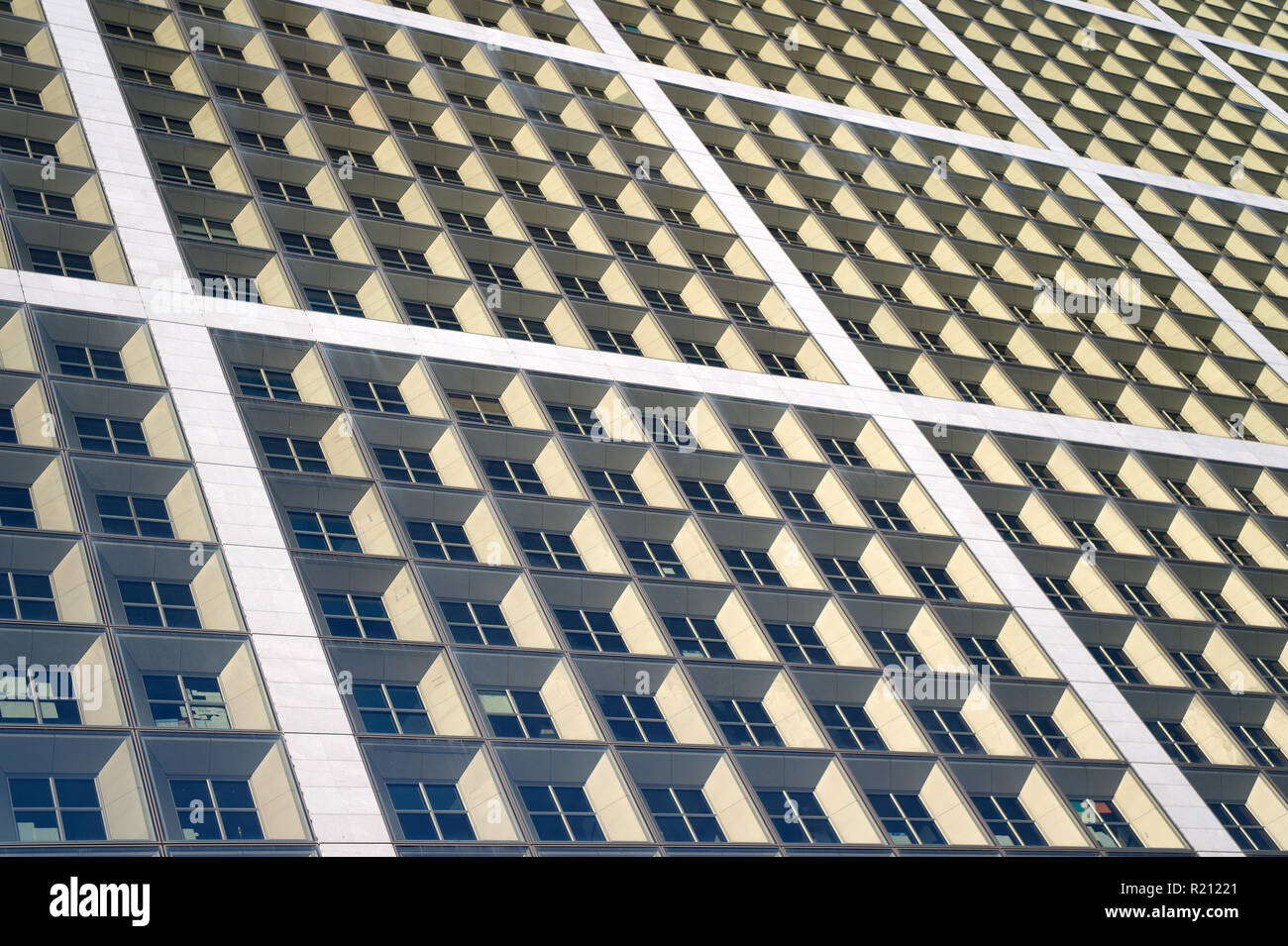 Windows of skyscraper building. Urban surface. Architecture concept ...