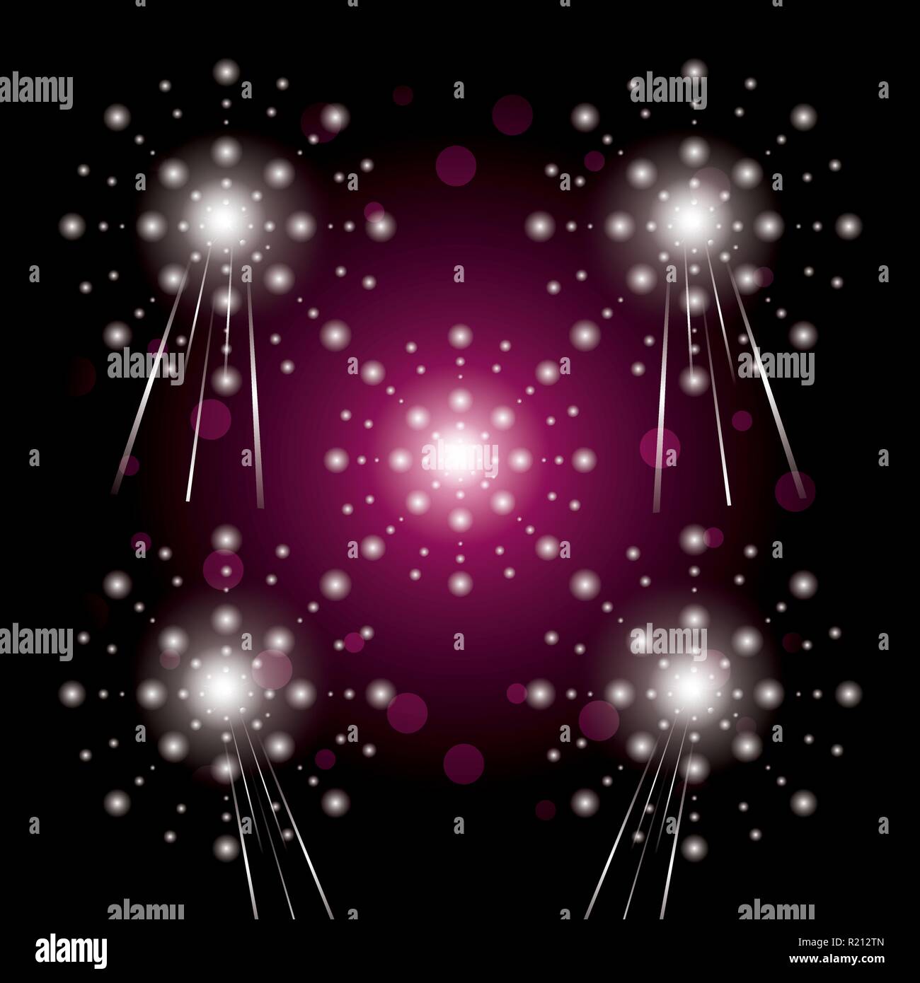 fireworks celebration scene background vector illustration design Stock ...