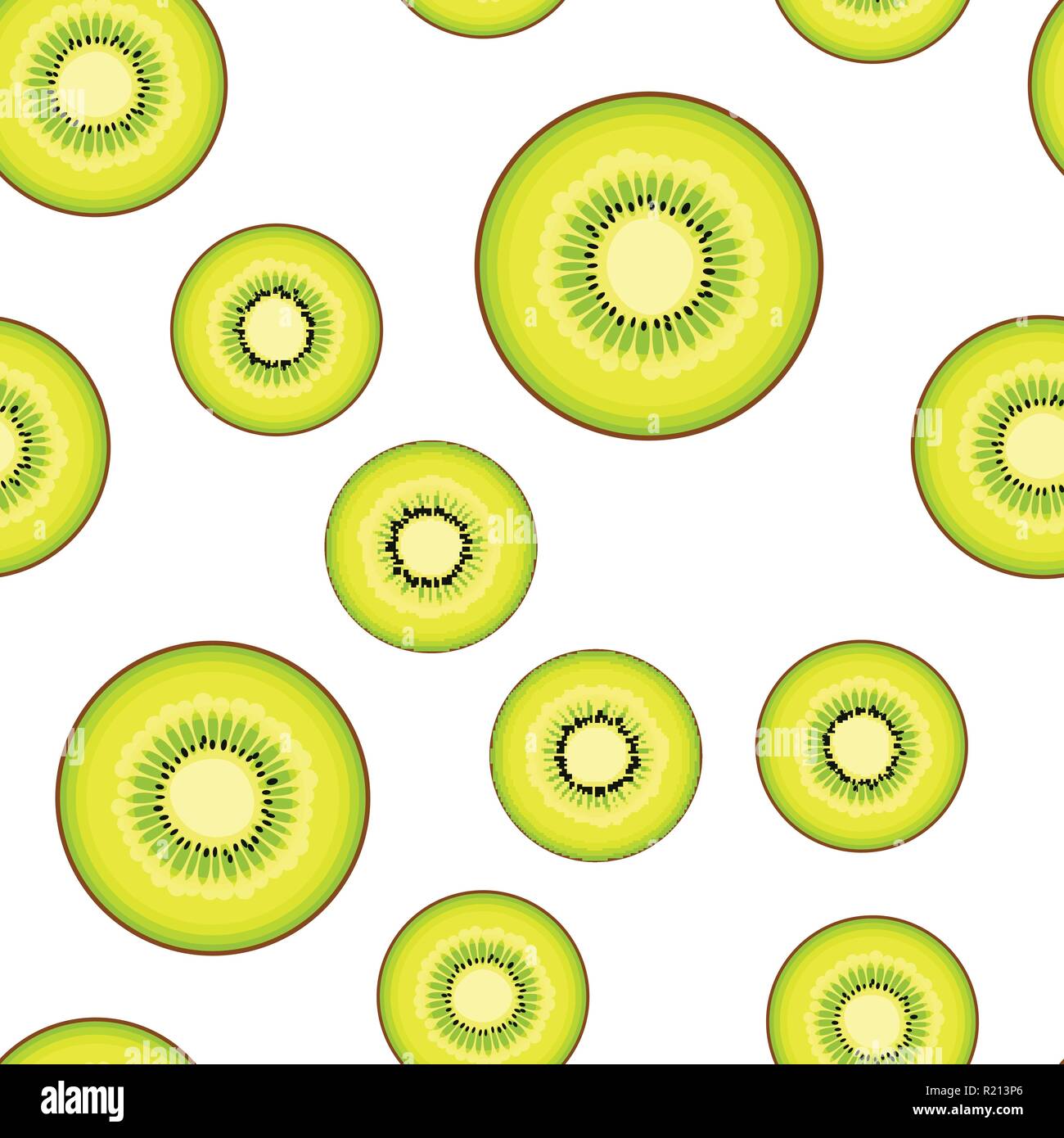 Seamless kiwi vector pattern. Minimalistic food background. Vitamins ...