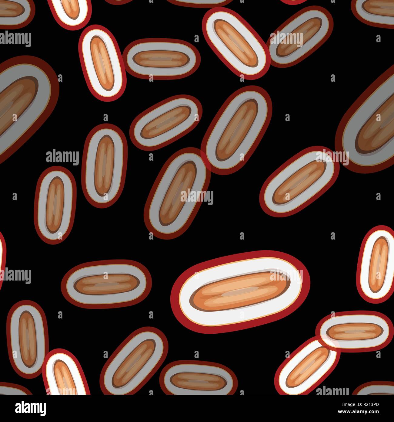 Seamless dates vector pattern. Minimalistic food background. Vitamins ...