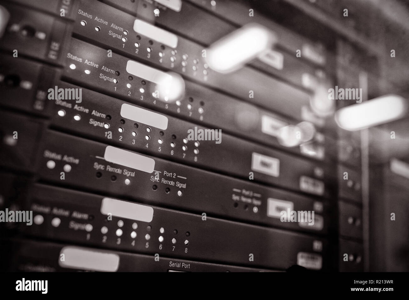 Empty server room Stock Photo - Alamy