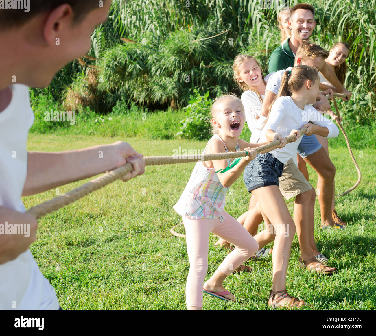 Tugging Kids Stock Photos & Tugging Kids Stock Images - Alamy