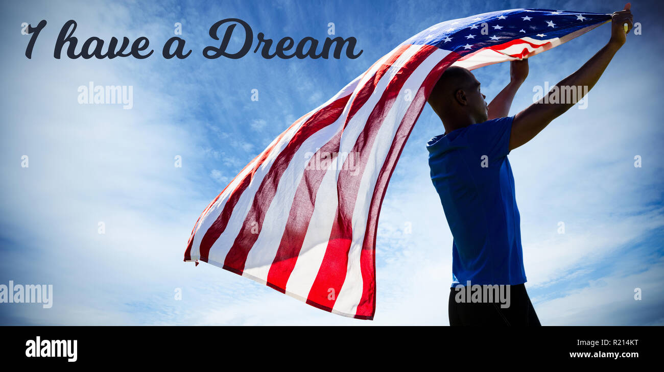American flag raising hi-res stock photography and images - Alamy