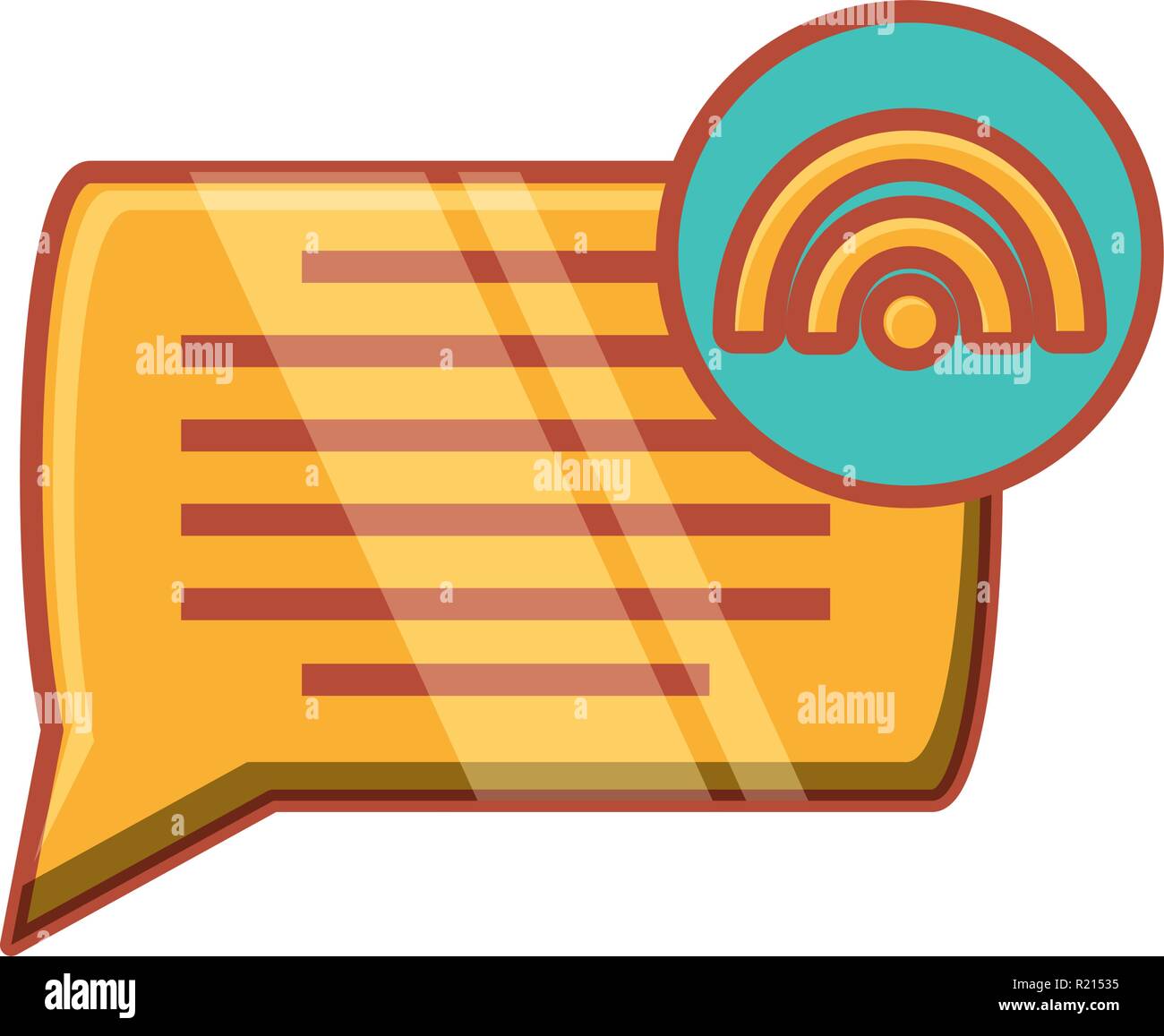 Bubble wifi signal connection icon hi-res stock photography and images ...