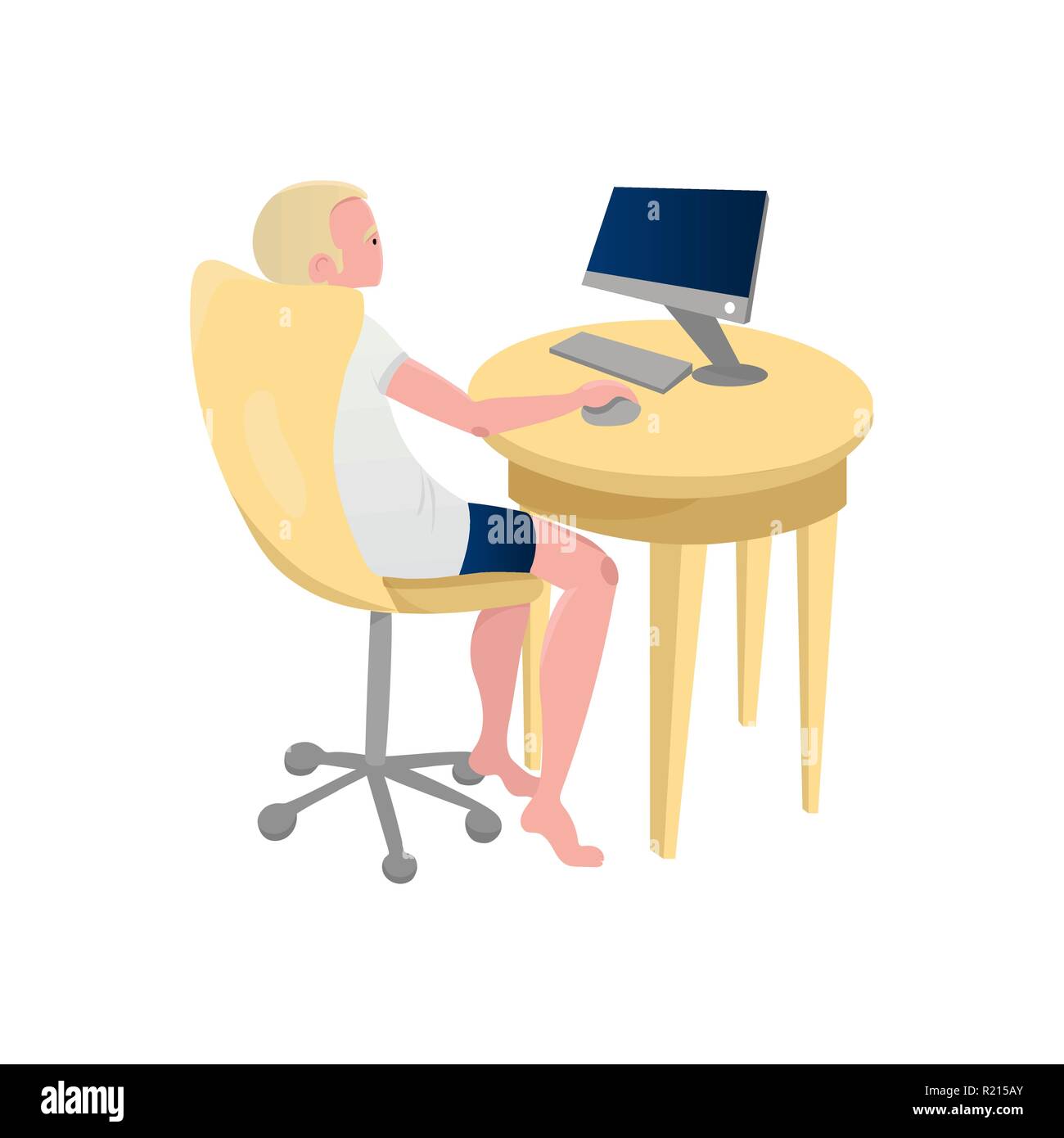Guy browsing Stock Vector Images - Alamy