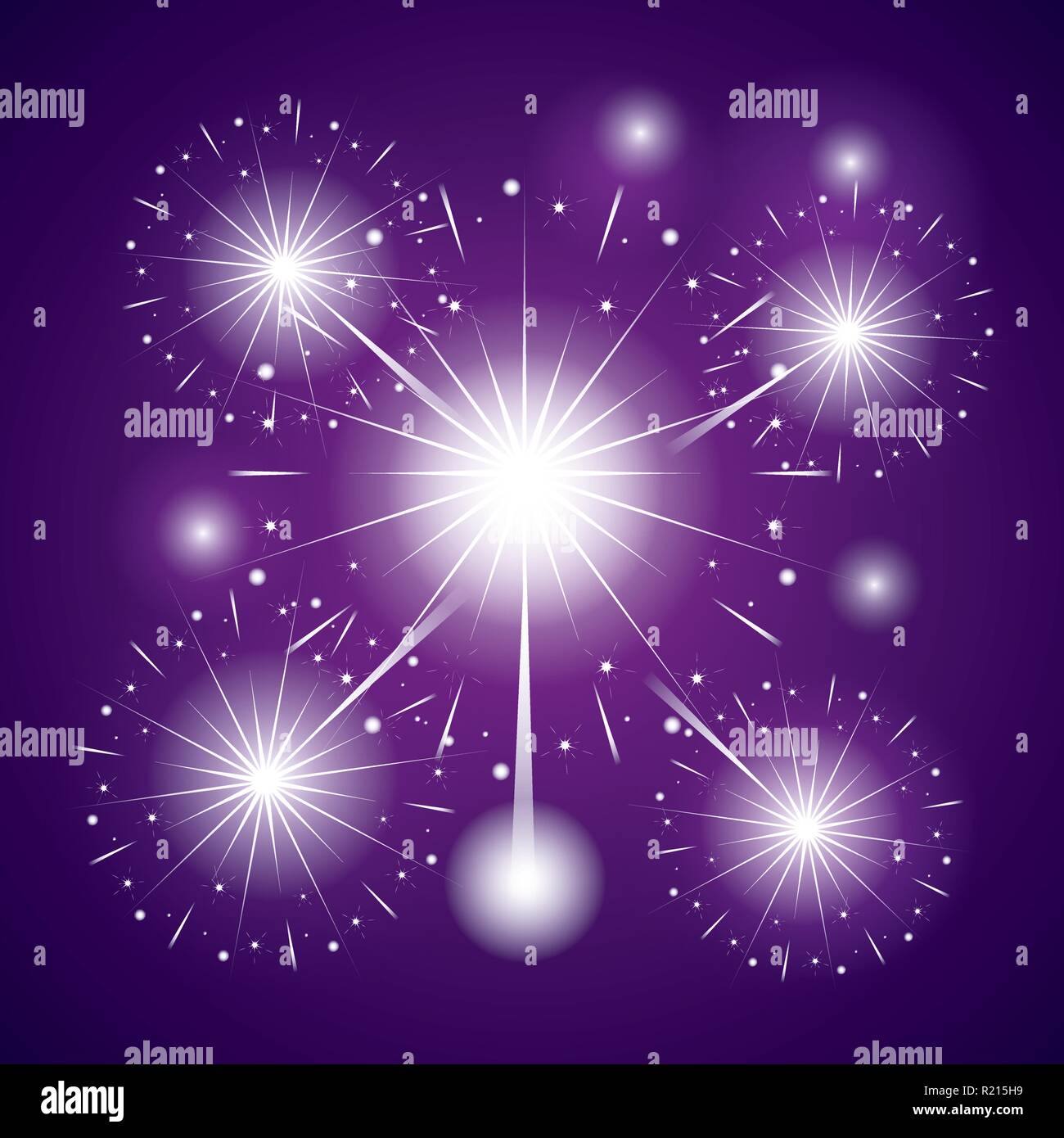 fireworks celebration scene background vector illustration design Stock ...