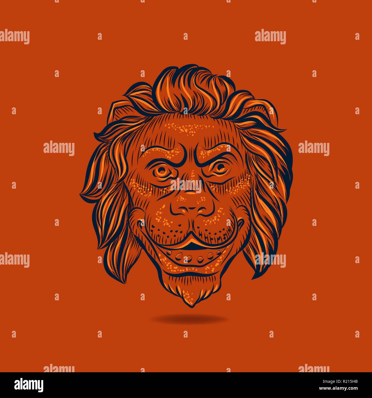 Lion mane vector illustration Stock Vector Image & Art - Alamy