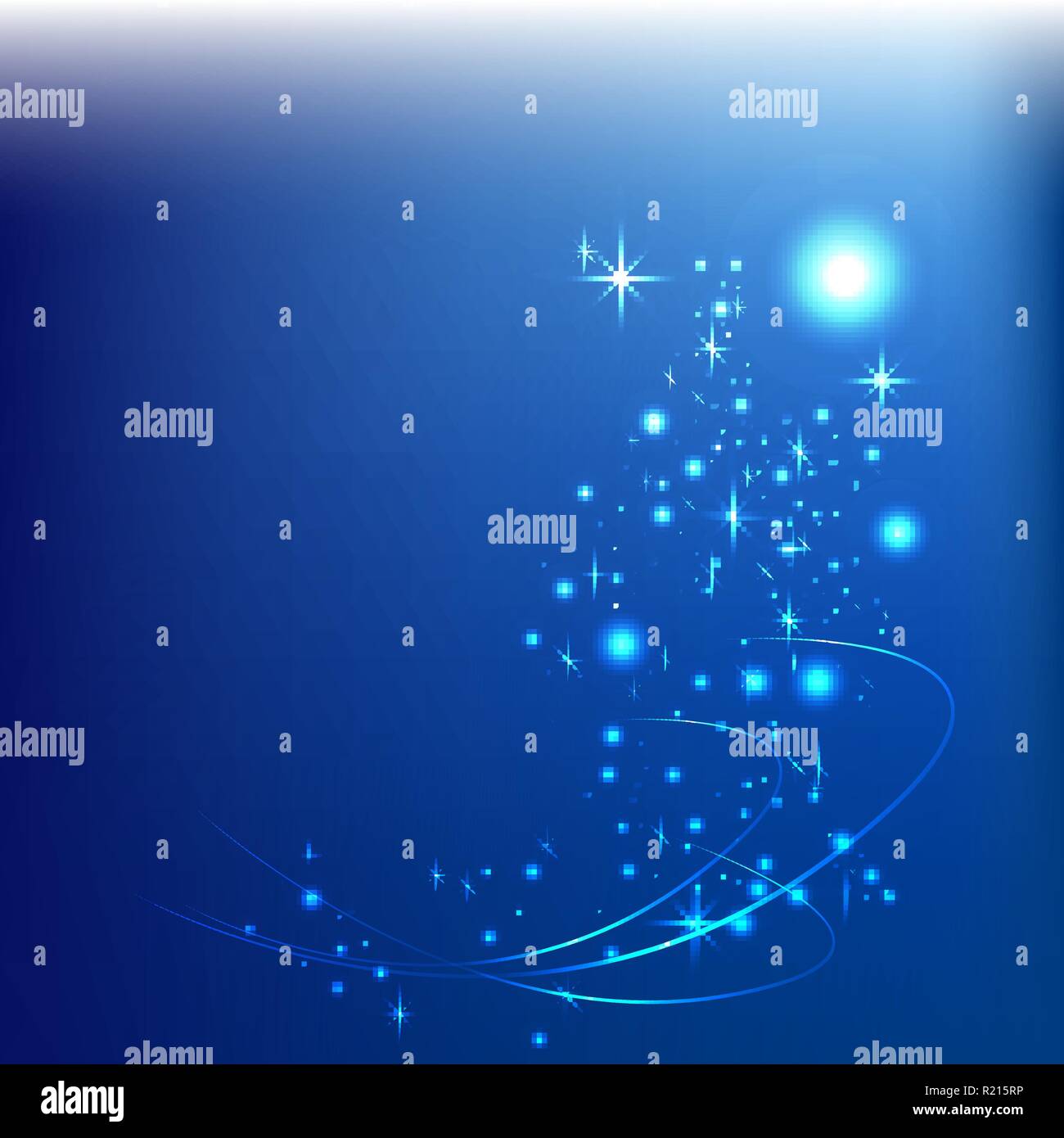 Abstract blue digital ligth vector background for web/print. Magic ...