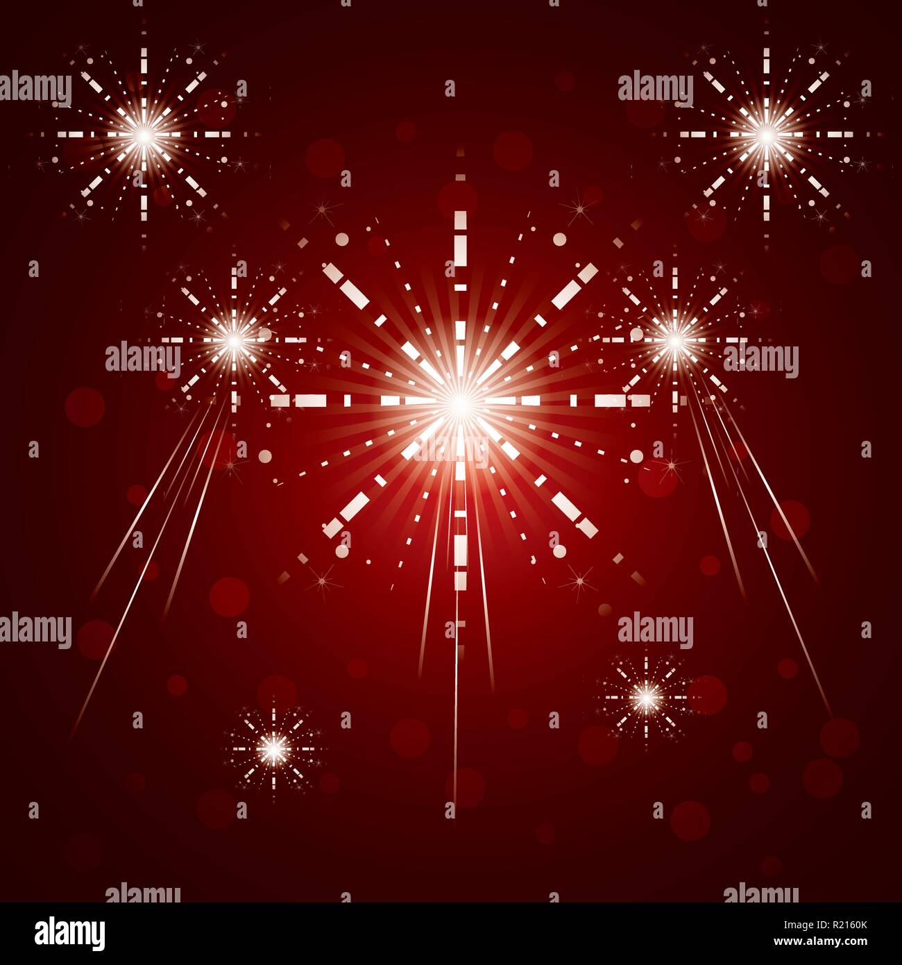fireworks celebration scene background vector illustration design Stock ...