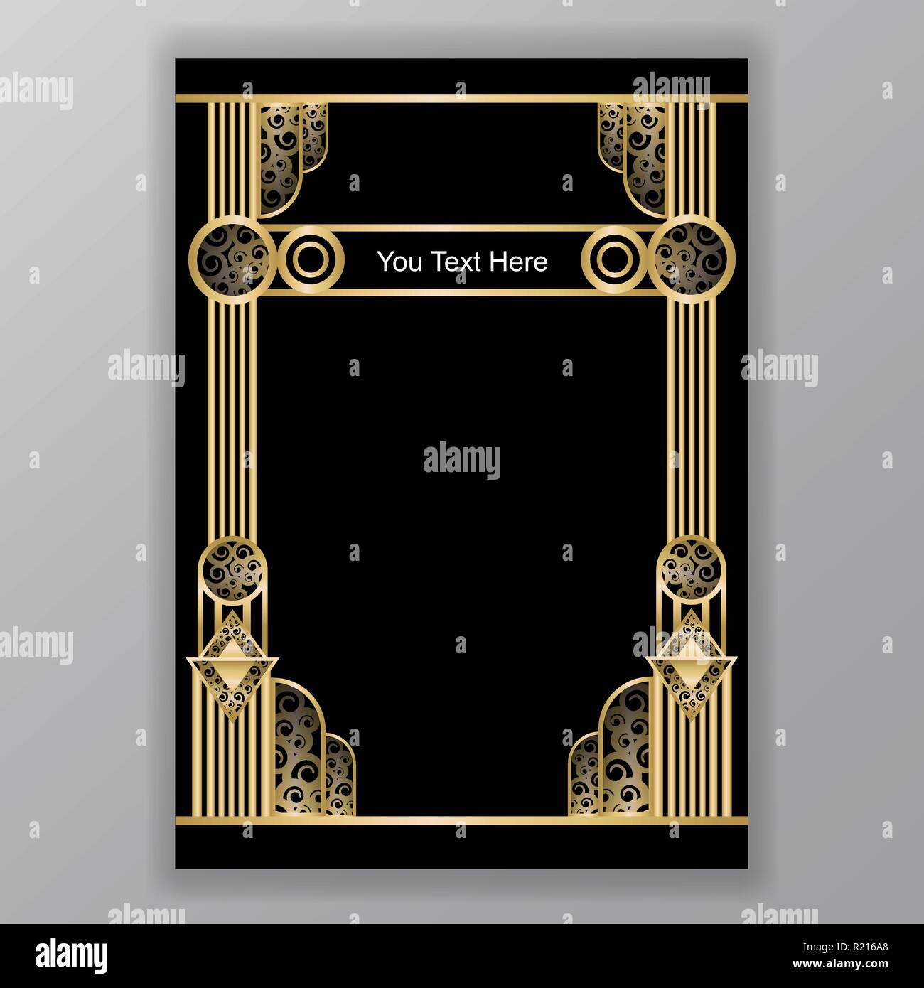 Art deco columns Stock Vector Images - Alamy