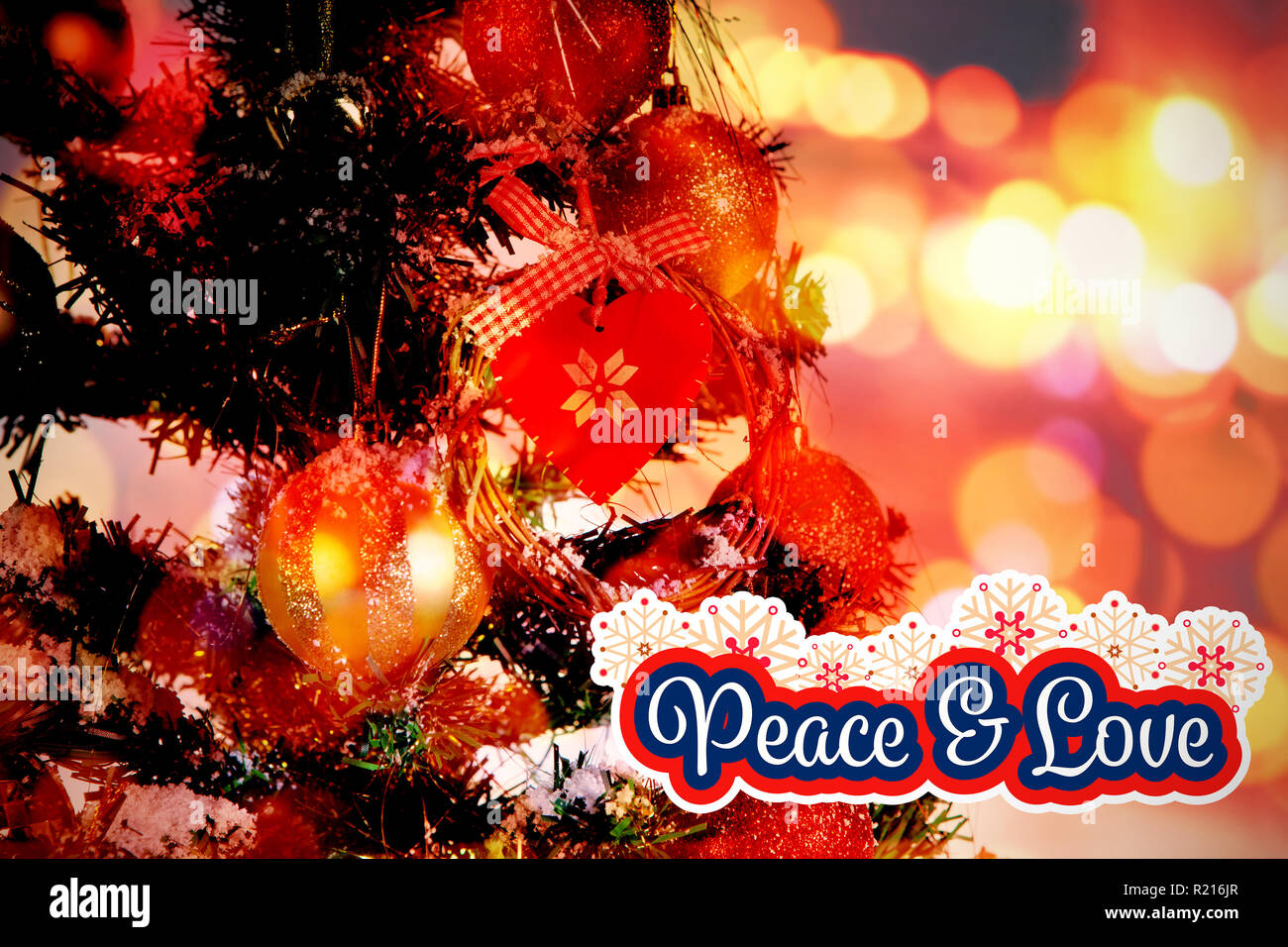 Composite image of peaceful message Stock Photo - Alamy