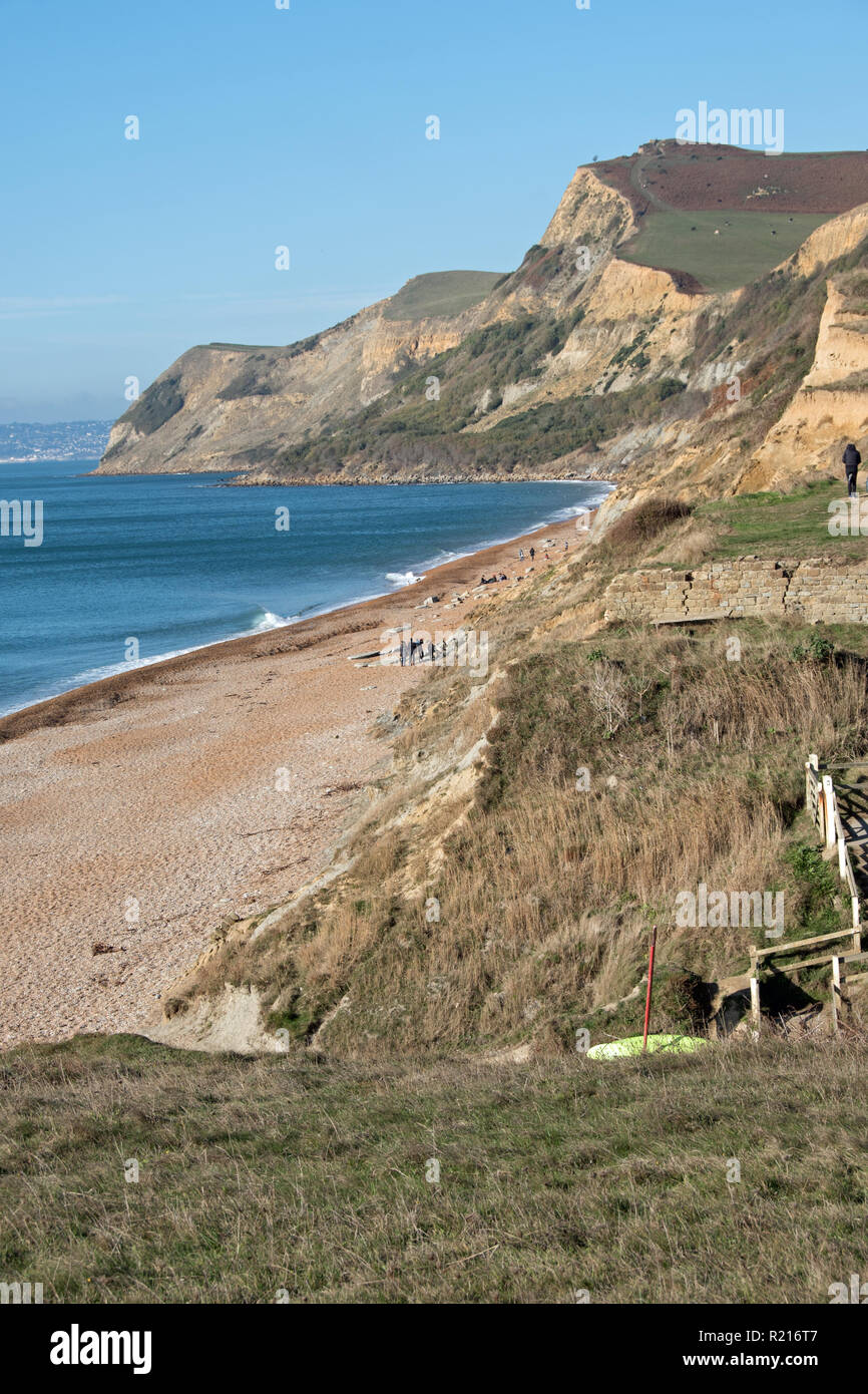 The beautiful Jurassic Coast of Eype, Dorset, UK Stock Photo - Alamy