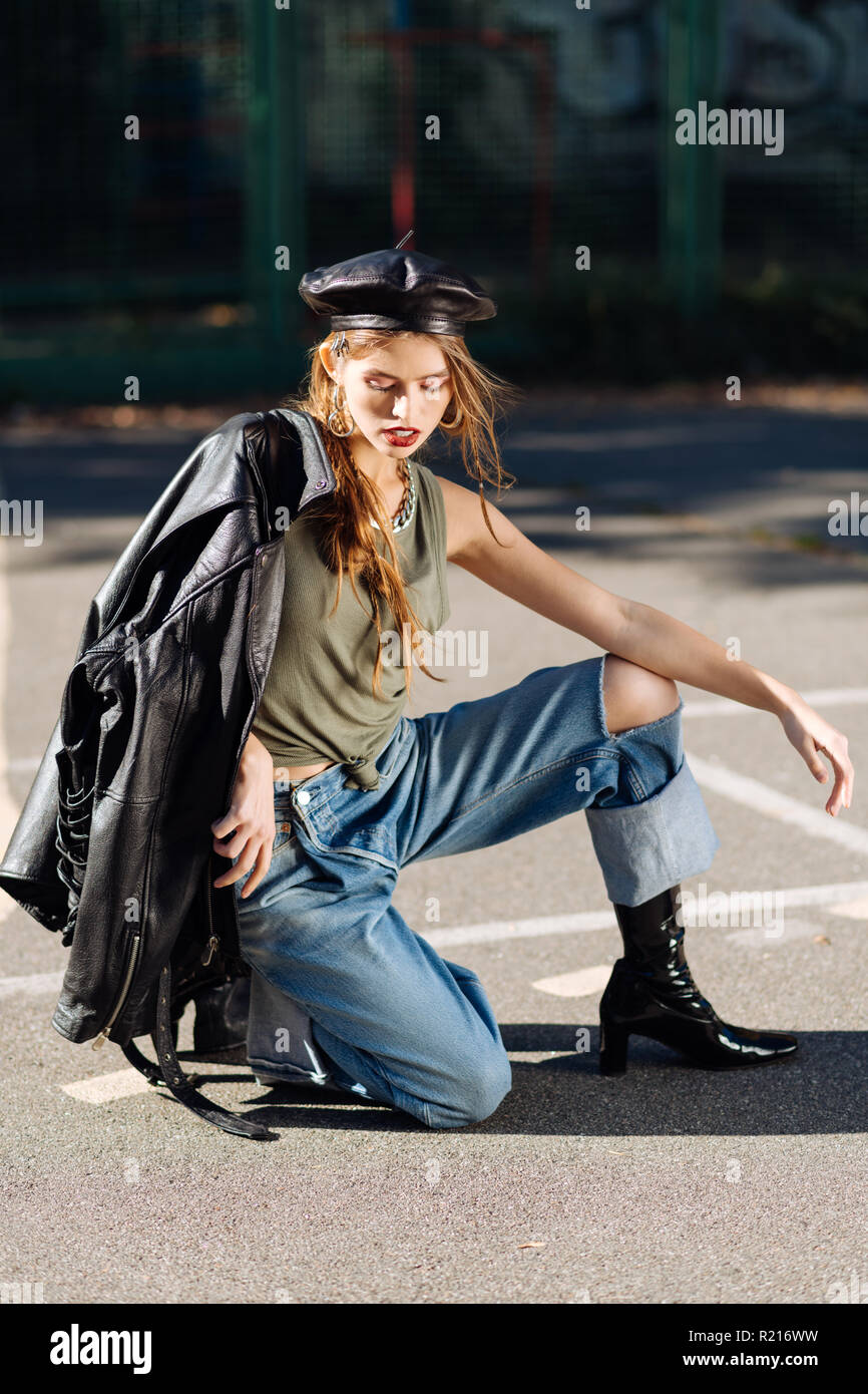 Taking off jacket hi-res stock photography and images - Alamy