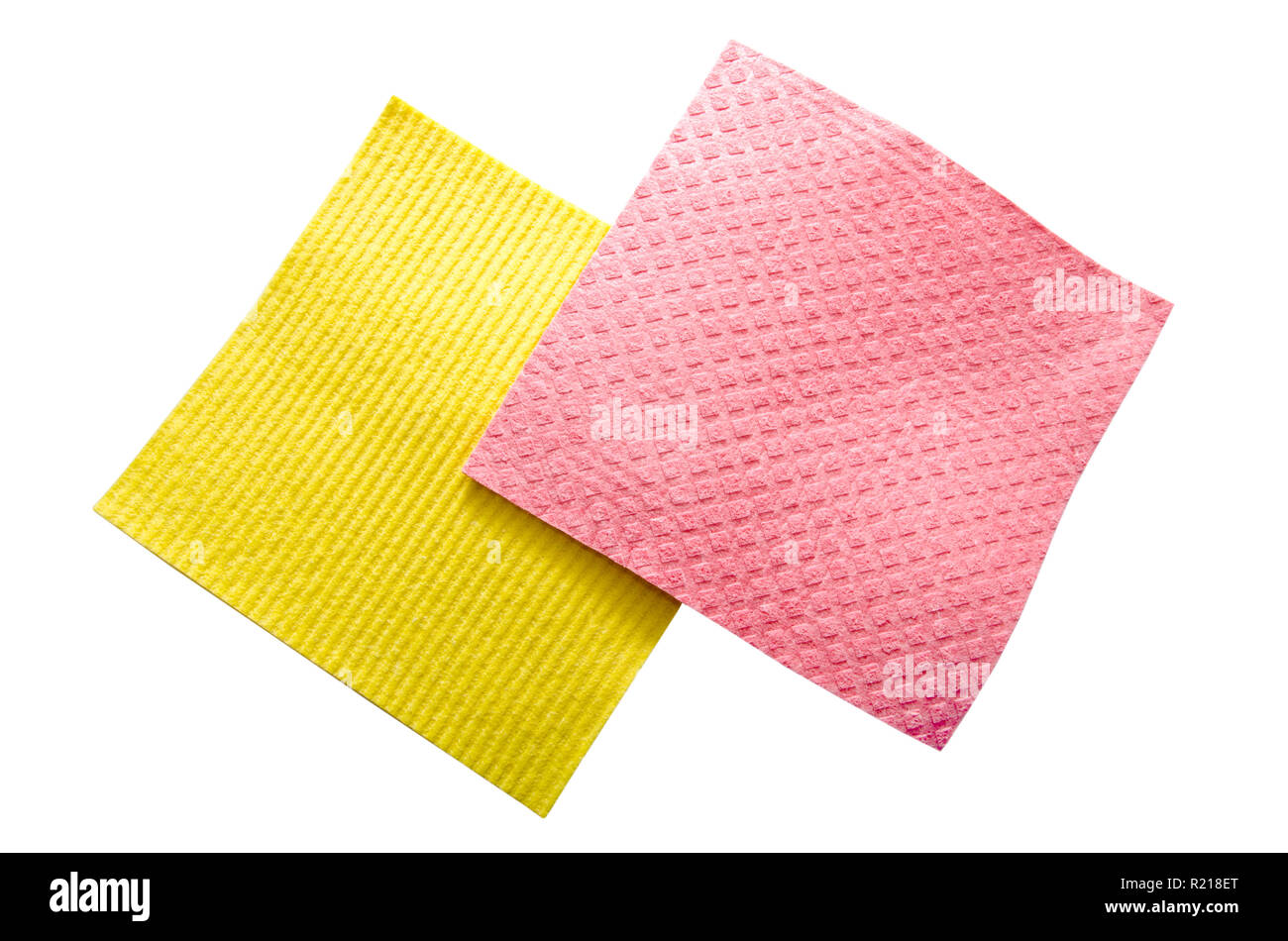 sponge napkin isolated on a white background Stock Photo - Alamy