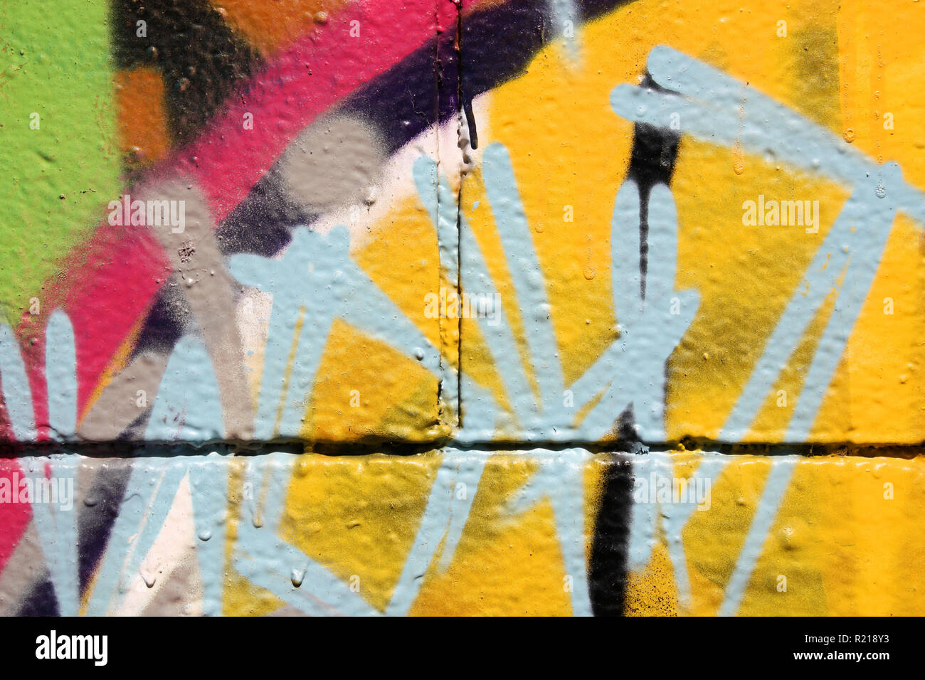 Random background - part of colorful urban vandalism graffiti Stock ...