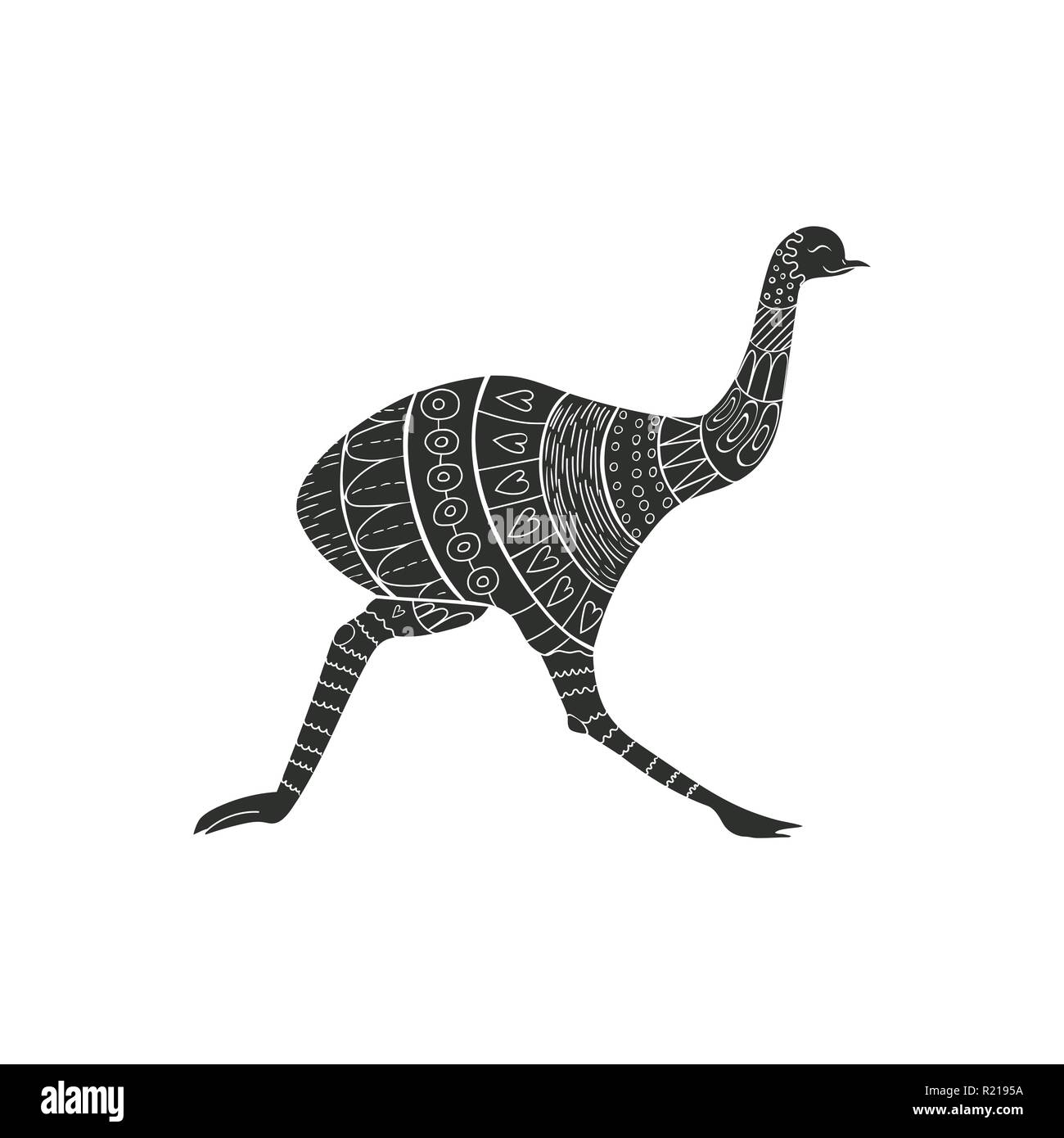 Running emu Cut Out Stock Images & Pictures - Alamy
