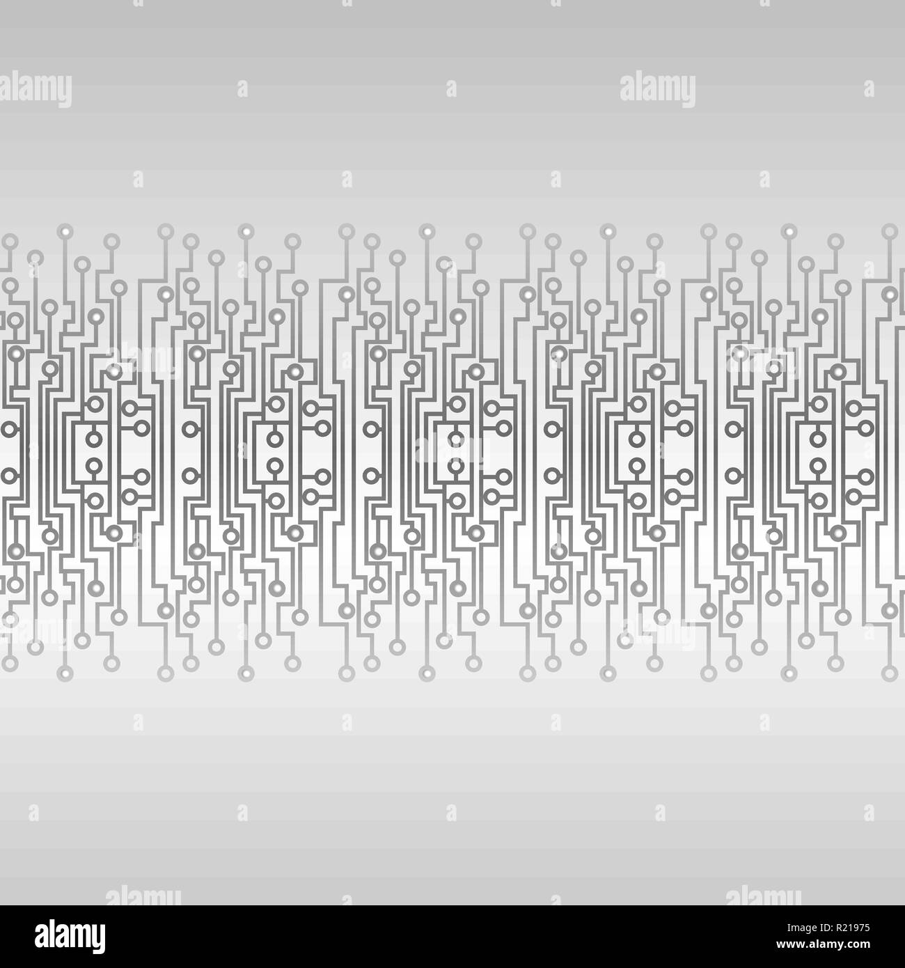 Seamless wallpaper circuit board pattern Black and White Stock Photos ...