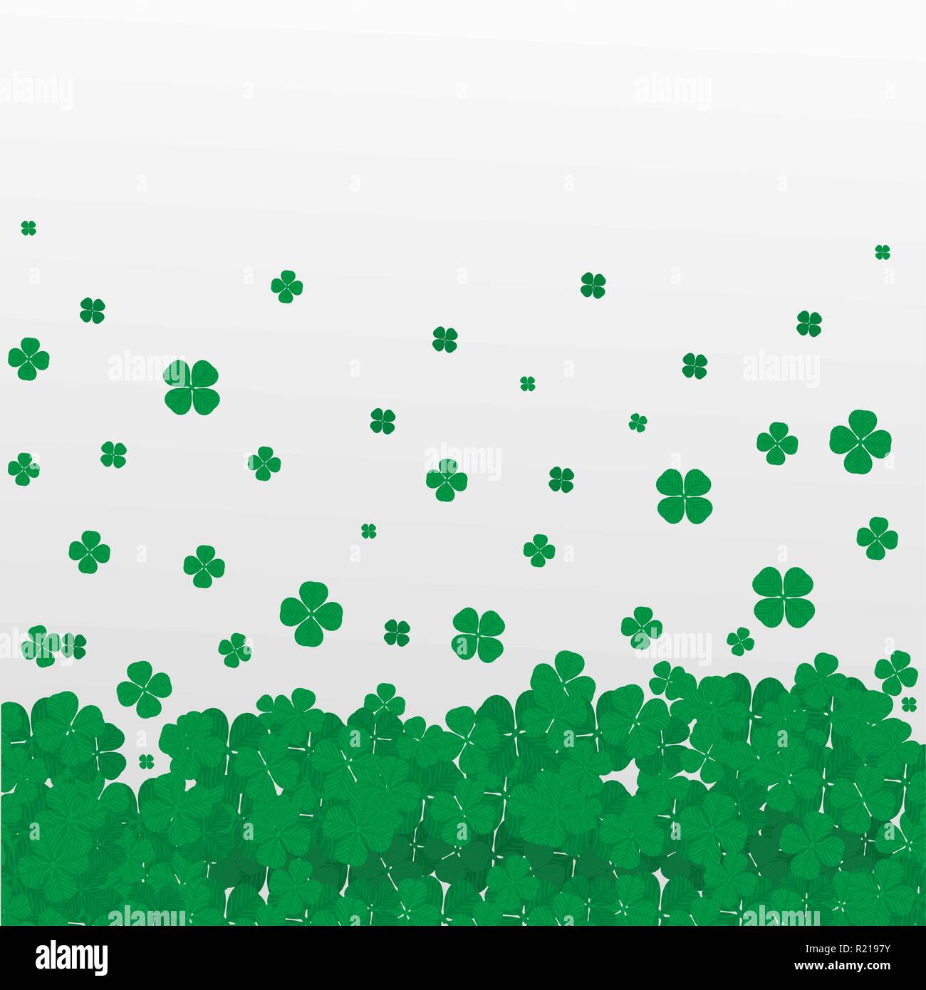 Clover leaf abstract white grey background.Vector illustration Stock ...