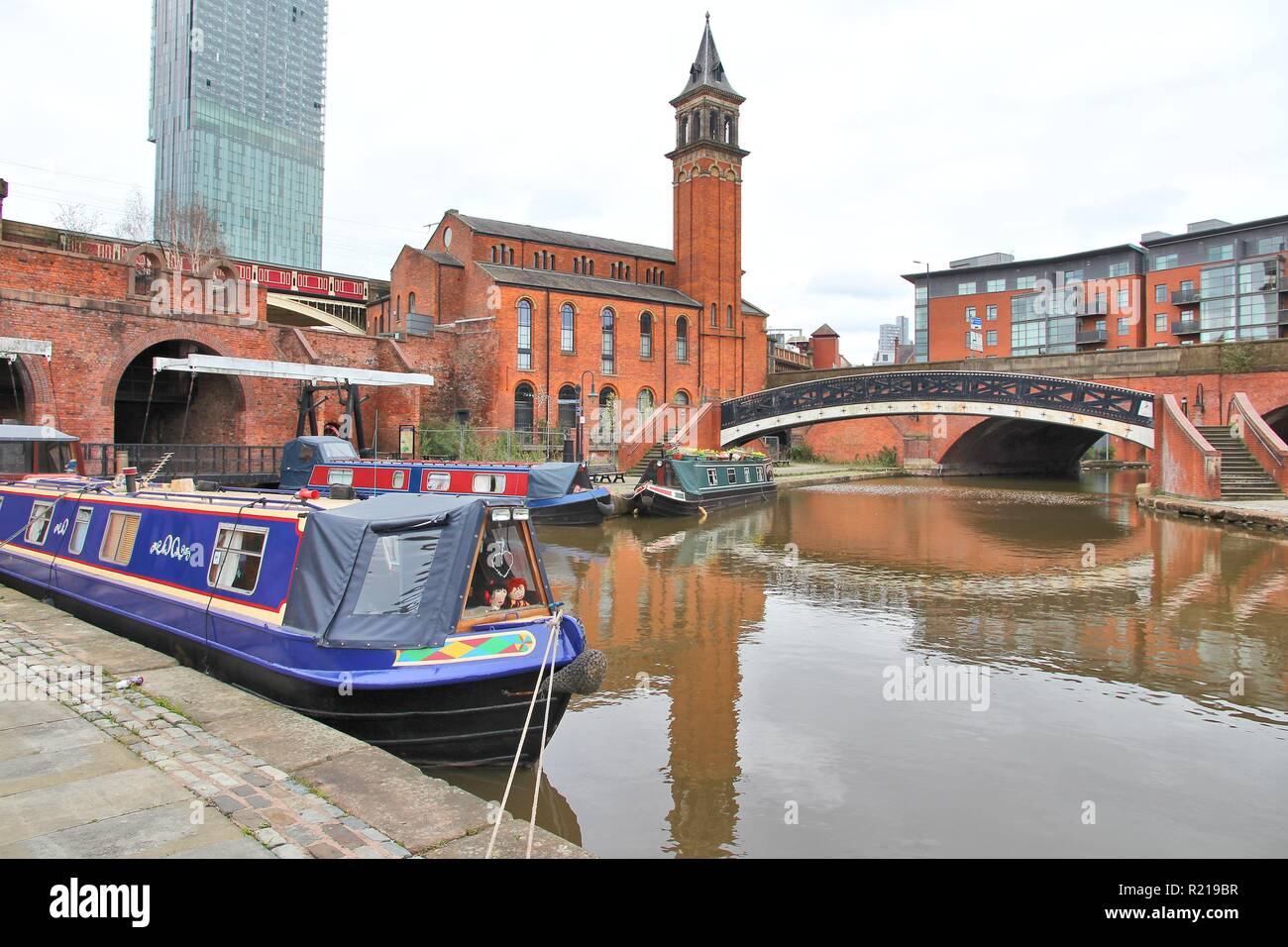 Manchester - city in North West England (UK). Castlefield district ...