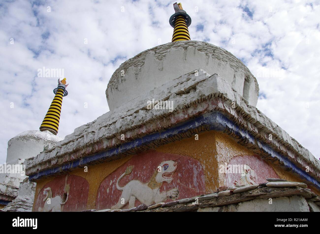 Stupas in Lamyuru in Ladakh, India Stock Photo - Alamy