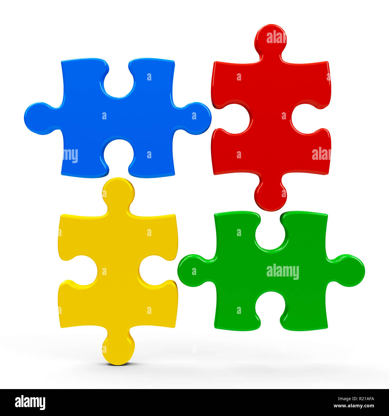 Abstract Puzzle Pieces Background