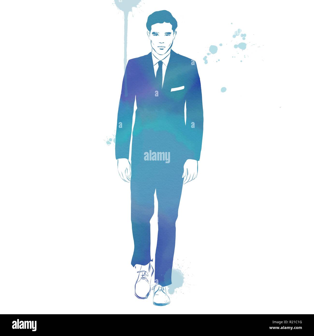 High end fashion illustration hi-res stock photography and images - Alamy