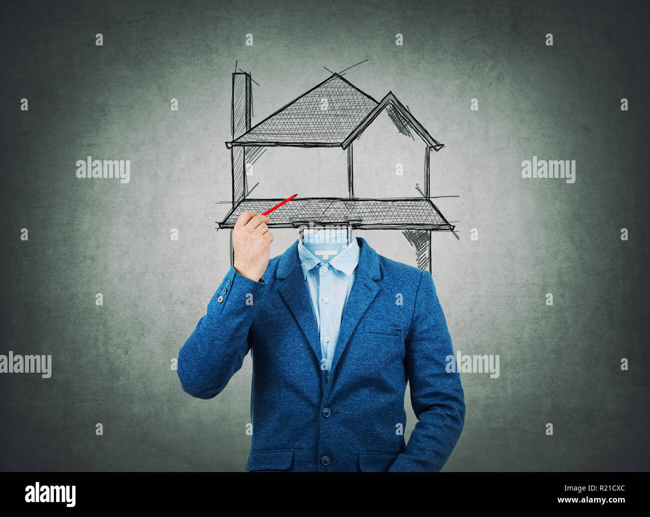 Draw house hi-res stock photography and images - Alamy