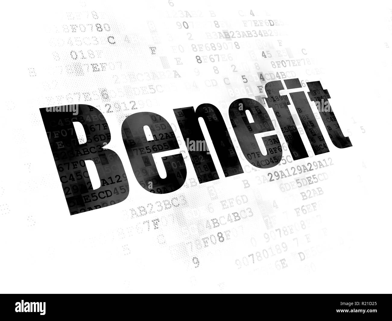Finance concept: Benefit on Digital background Stock Photo - Alamy