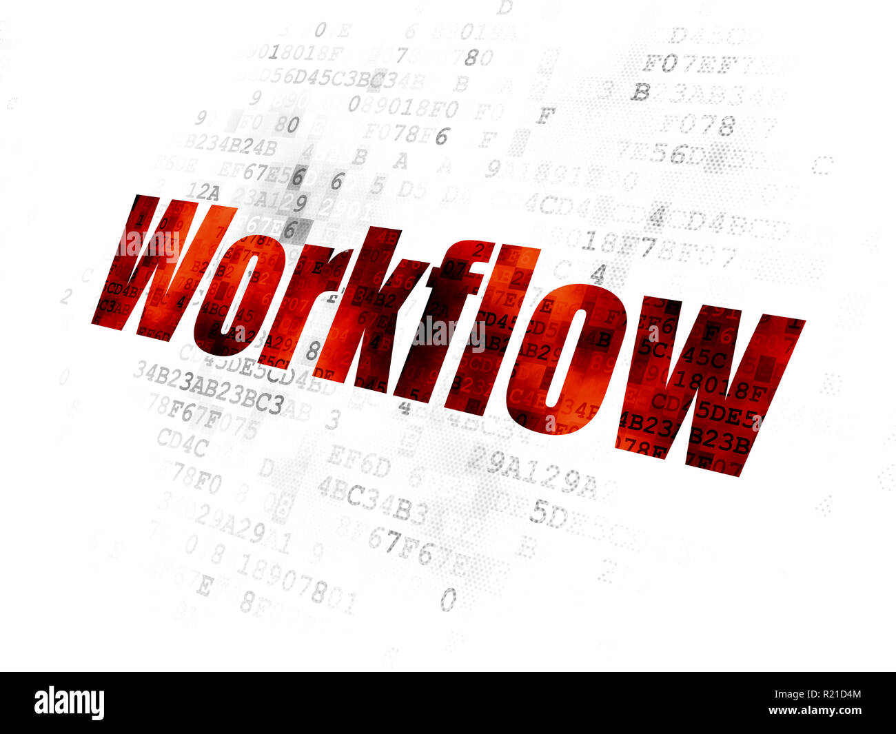 Business concept: Workflow on Digital background Stock Photo - Alamy