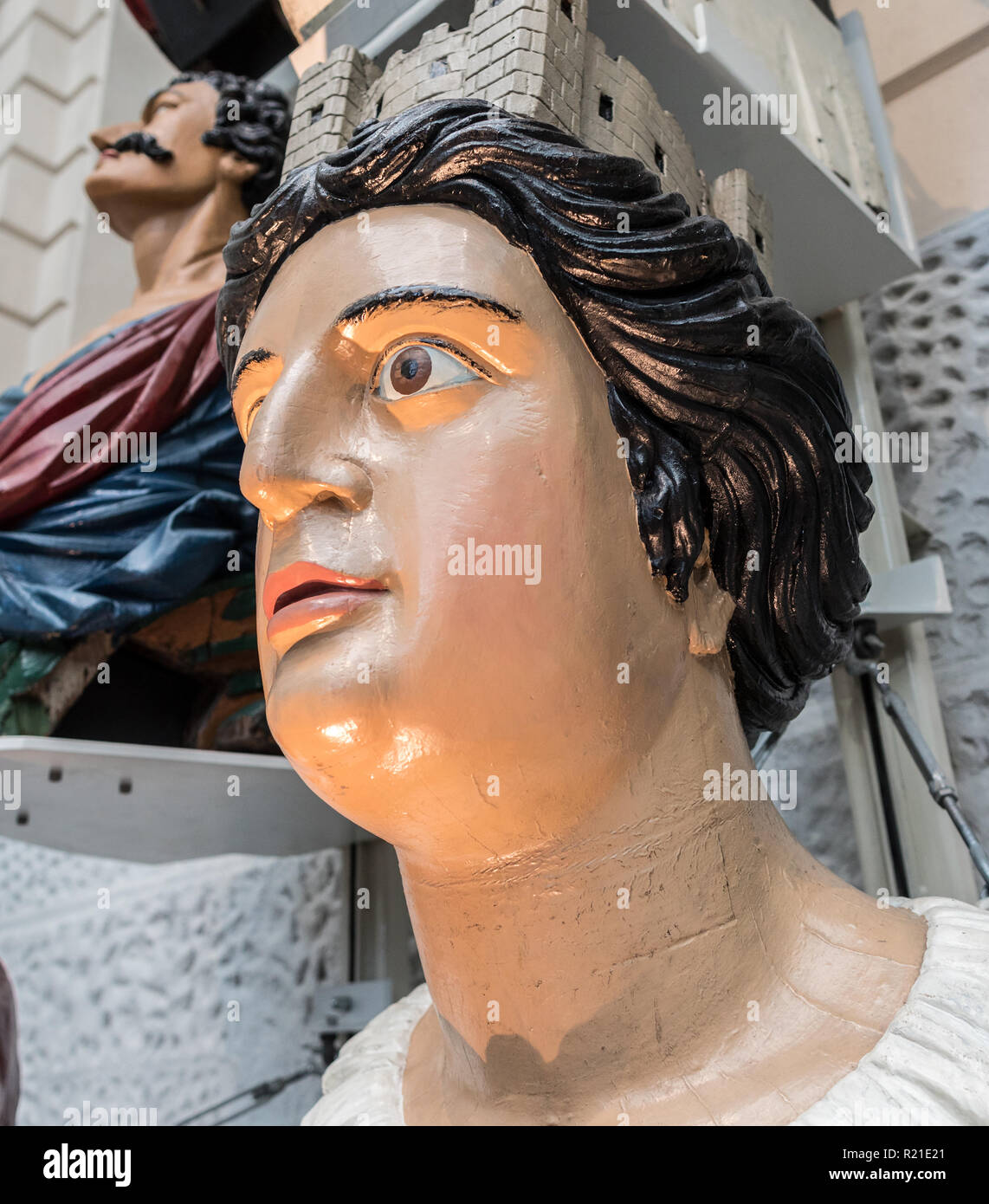 Ship Figureheads In The National Maritime Museum Greenwich London UK ...