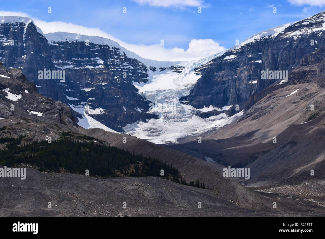 Columbia Ice Fields in the mountains of Alberta Stock Photo - Alamy
