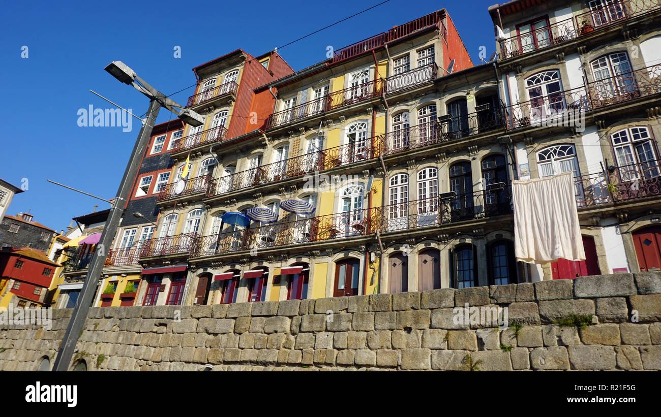 colorful traditional houses in porto in portugal Stock Photo - Alamy