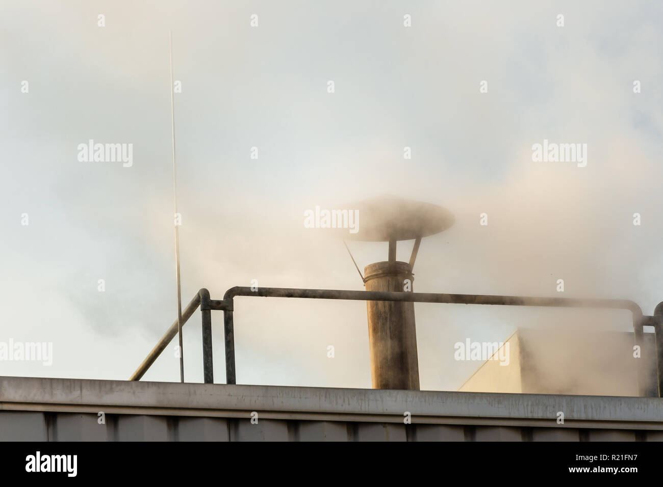 Steam smoke comes out factory hi-res stock photography and images - Alamy