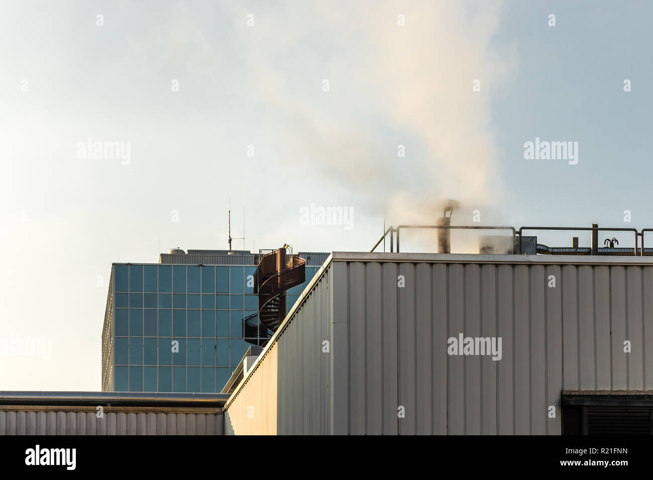 Steam smoke comes out factory hi-res stock photography and images - Alamy