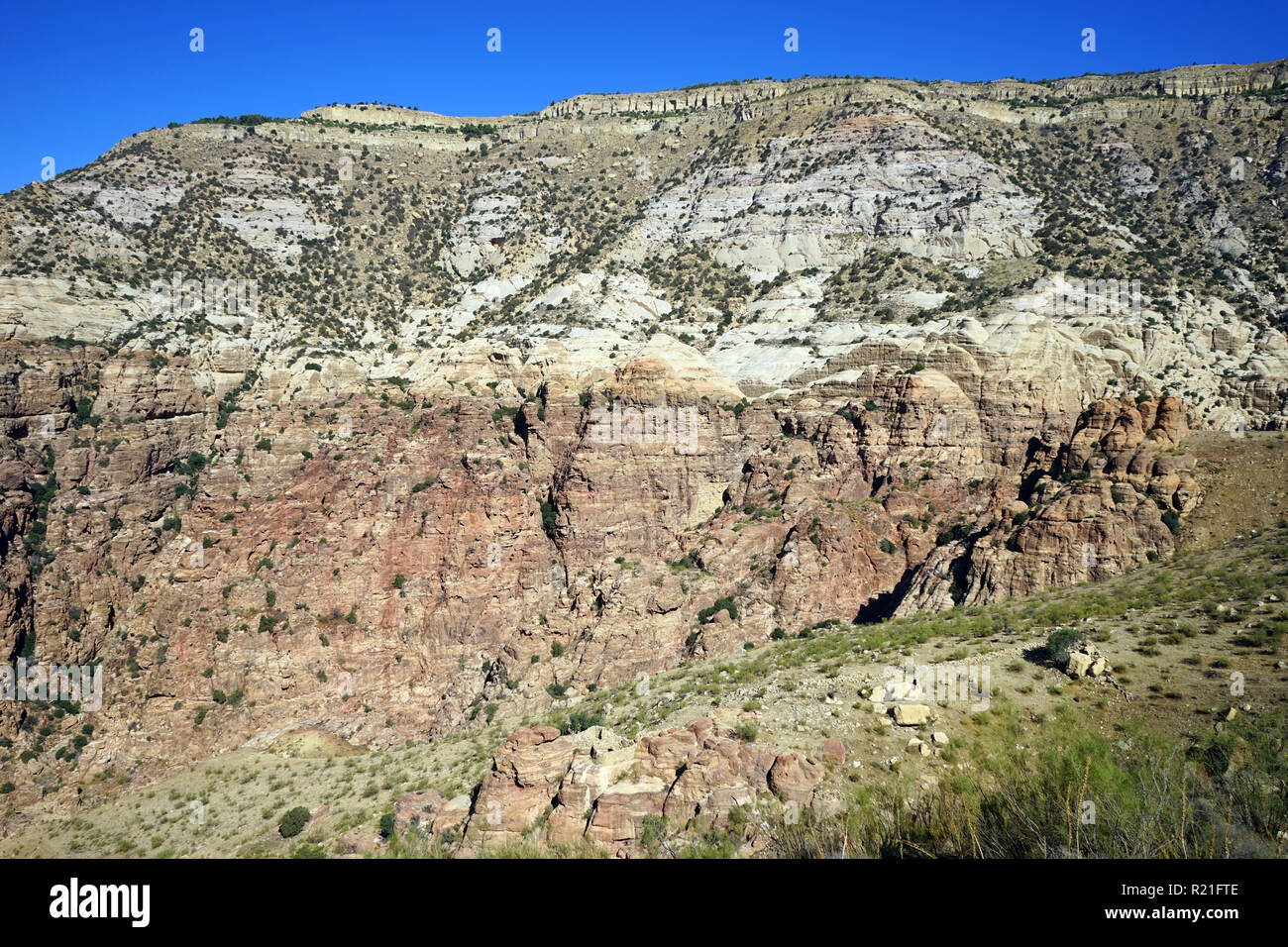 Mountain range in Dana national park, Jordan Stock Photo - Alamy