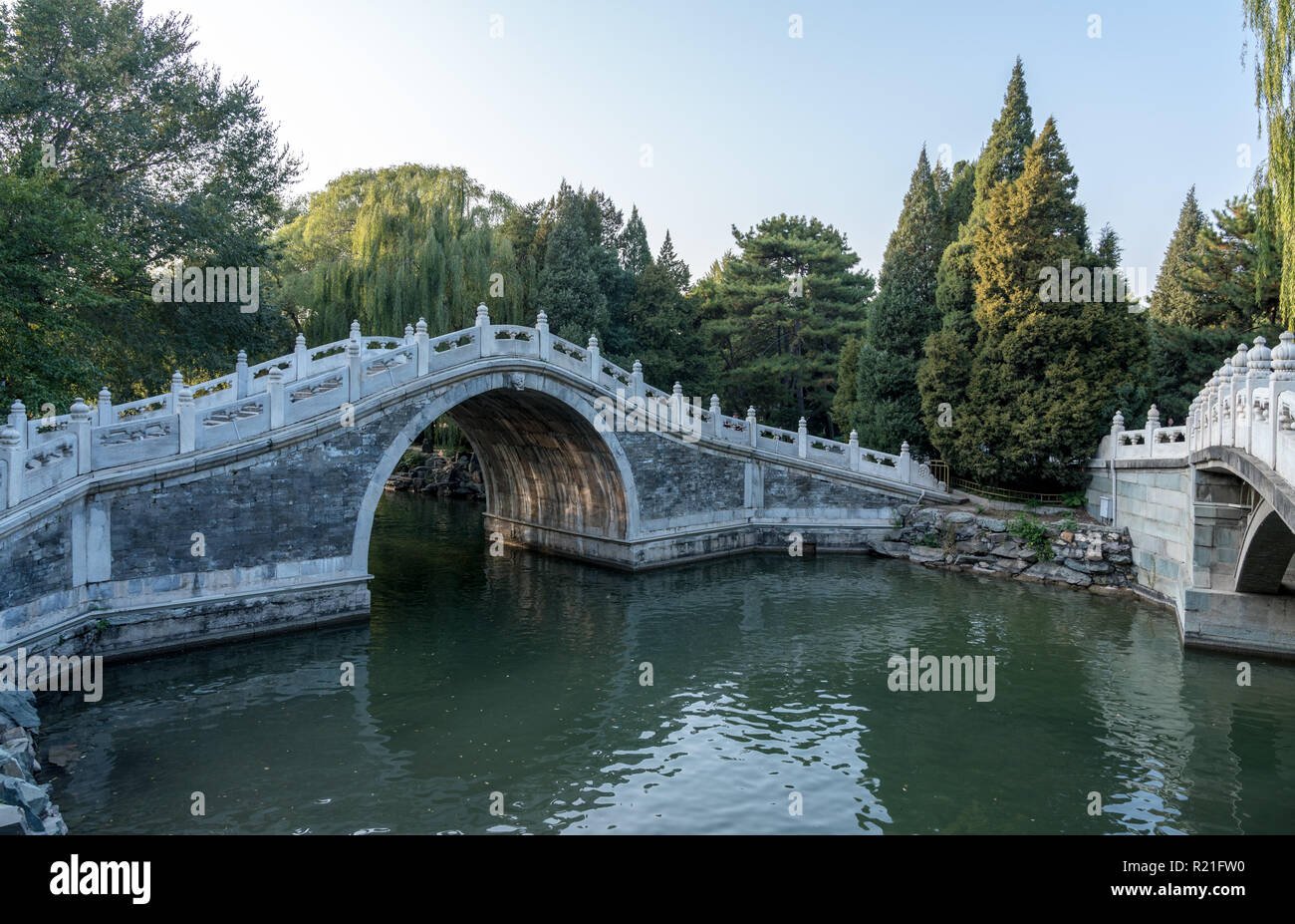 Arched bridge at Summer Palace outside Beijing, China Stock Photo - Alamy