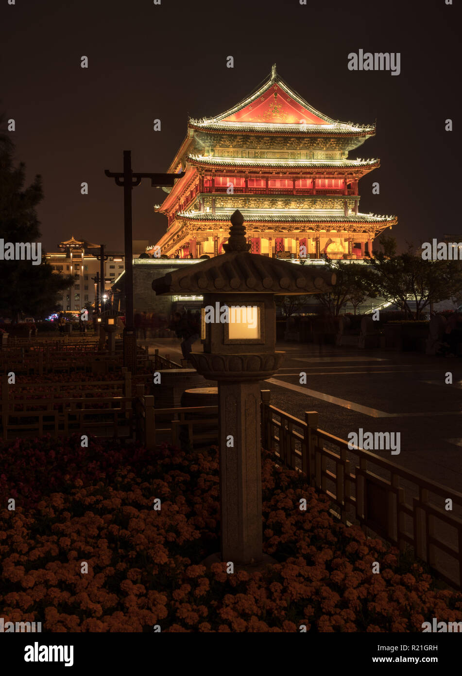 Illuminated bell tower hi-res stock photography and images - Alamy