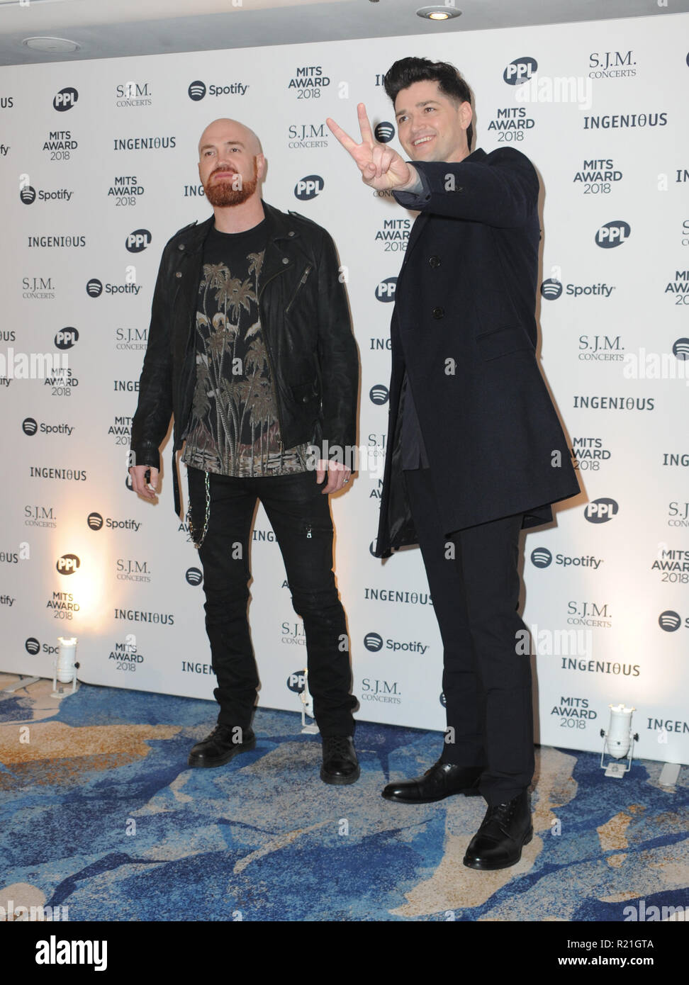 The Script at the Music Industry Trusts Award Gala, Grosvenor House ...