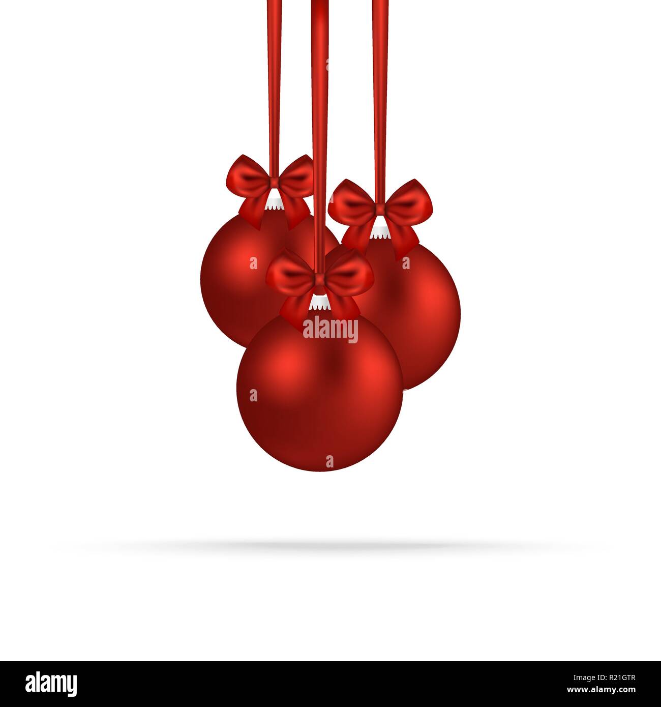 Greeting card ribbons red Stock Vector Images - Alamy