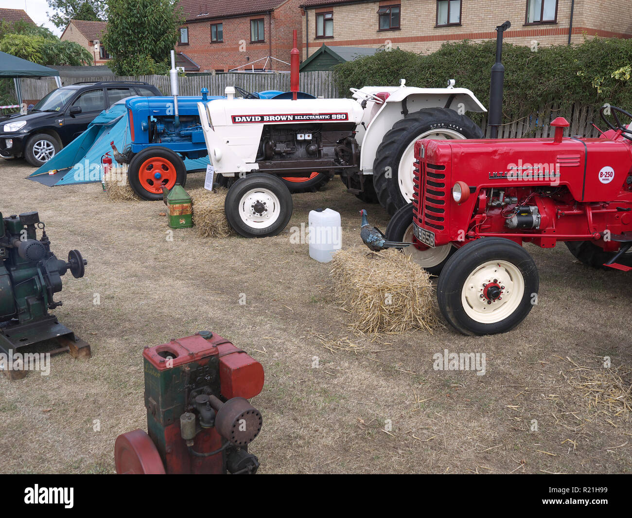 Classic tractors on display at Baston in the blitz WWII weekend Stock ...